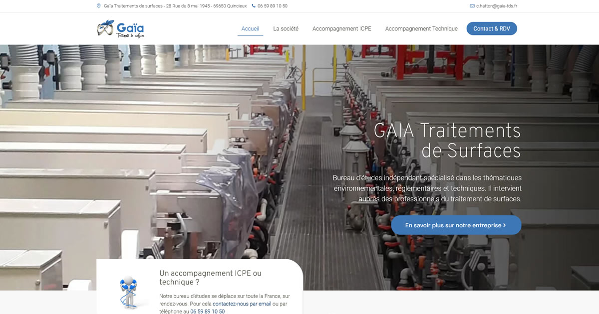 Gaïa Traitements de surfaces | Bureau d'études spécialisé traitements de surfaces
